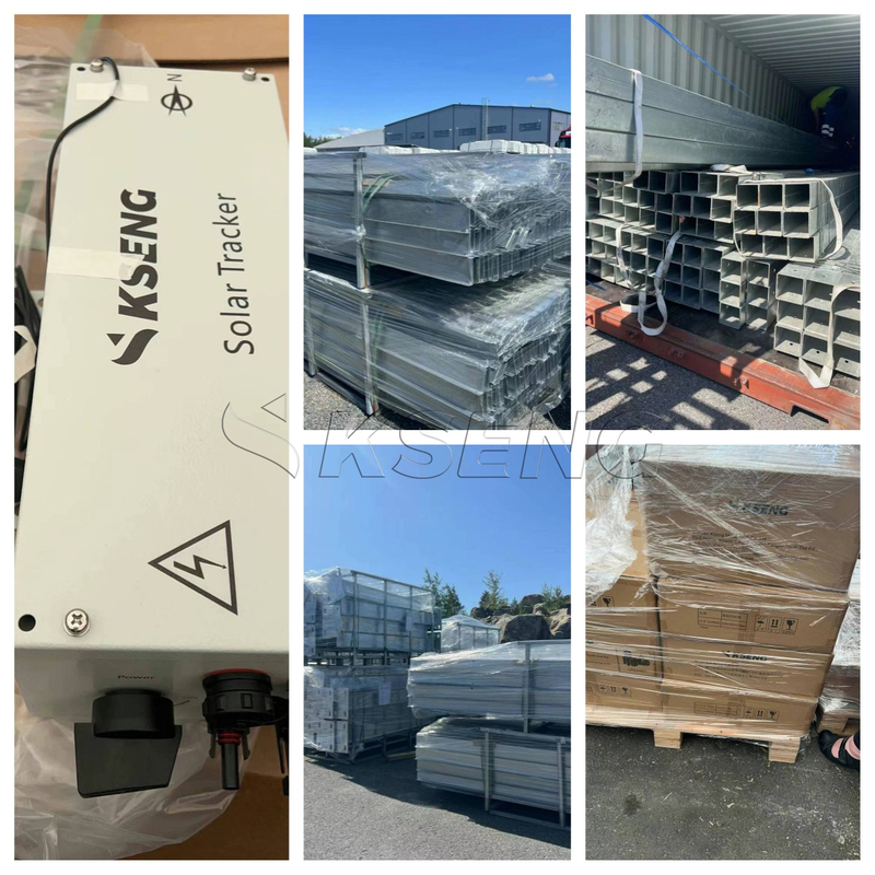 KST-2P Einachsiger Solar-Tracker, einachsiger automatischer Sun Tracker, Solar-Schwenkantrieb ...